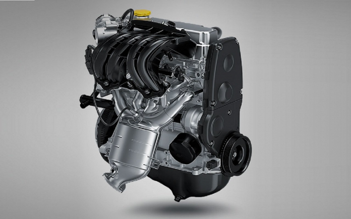 The new Lada Granta engine after running showed a noticeable reduction ...
