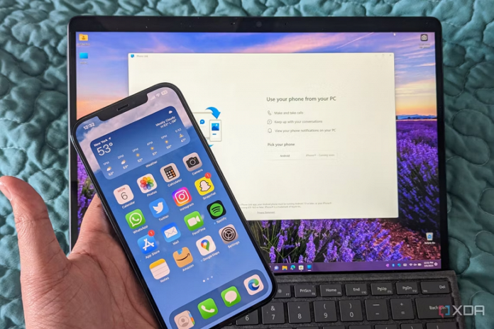 Microsoft fully connected the iPhone to Windows 11