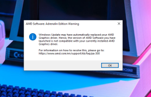 Windows 11 update replaces AMD GPU drivers with older versions