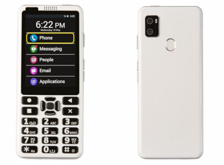 SmartVision 3: Looks like a simple feature phone, but it's an Android ...