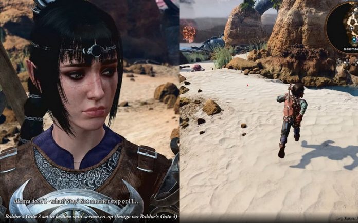 Baldur's Gate 3 split-screen launches on handheld console Baldur's Gate 3 split-screen launches on handheld console