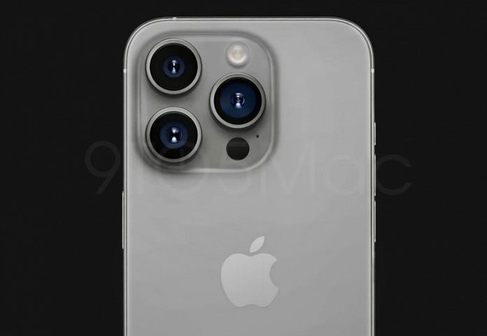 Titanium iPhone 15 Pro - the corresponding color