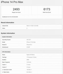 iPhone 15 Pro first tested in the benchmark - it is 24-31% faster than ...