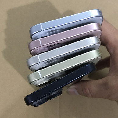 Exact layouts of the iPhone 15 and iPhone 15 Pro in all colors shown in ...