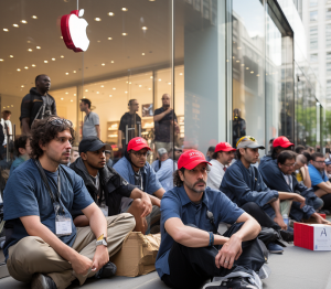 Apple Store employees went on strike in France on the day iPhone 15 ...