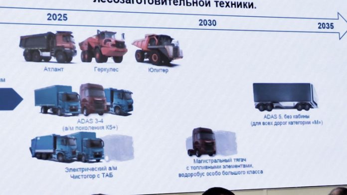 the mainline flagship KamAZ K5+ with autopilot, the cool quarry ...