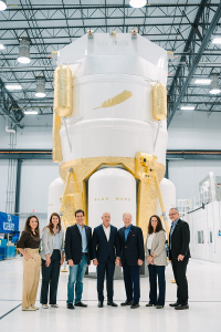 Jeff Bezos presented NASA with a model of the Blue Moon lunar ship