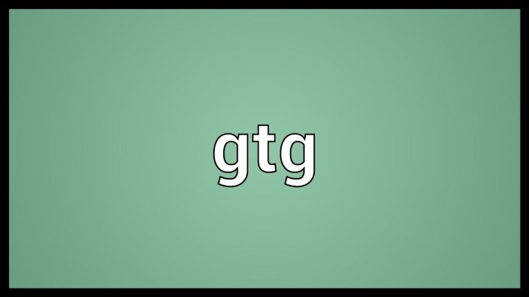 Decoding GTG the Meaning Behind the Popular Acronym